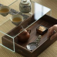 C00078 - 黑胡桃木茶具收納盒